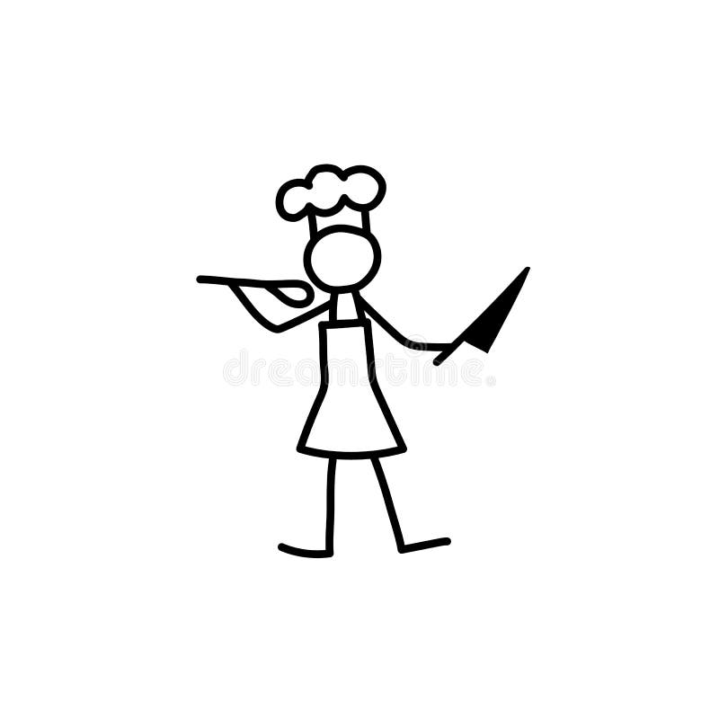 Stick Figure Cooking Stock Illustrations – 500 Stick Figure Cooking ...