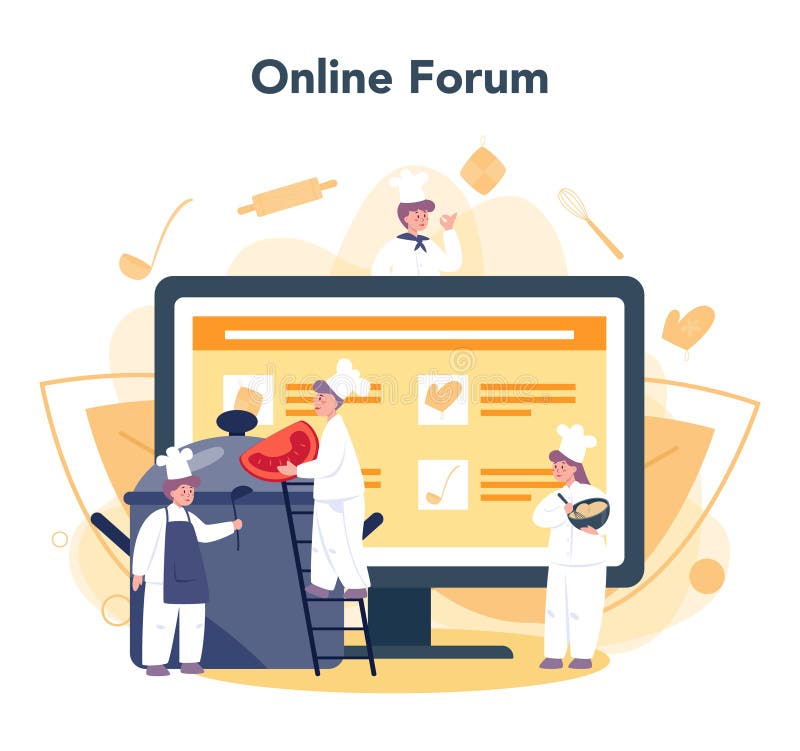 Chef Forum Logo Template Design Vector Stock Vector - Illustration of ...