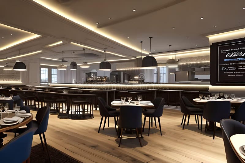 Restaurant Chilling Out Classy Lifestyle Stock Illustration ...