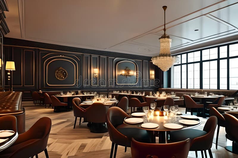 Restaurant Chilling Out Classy Lifestyle Stock Illustration ...