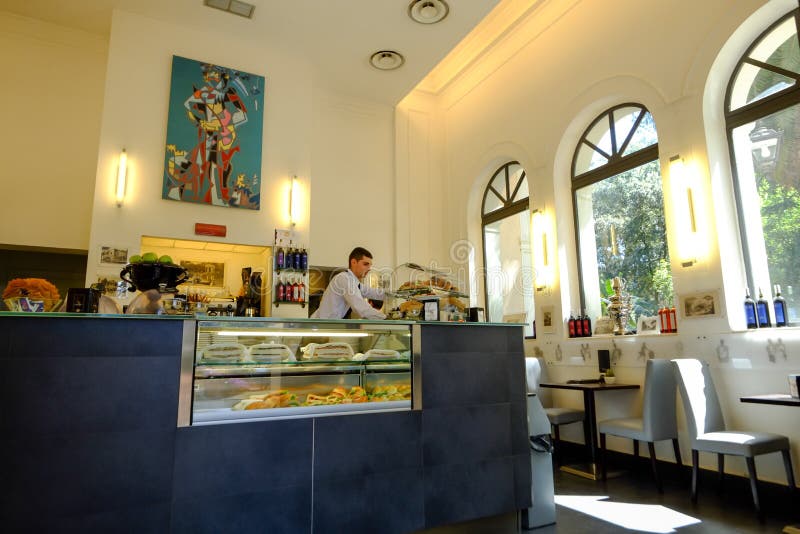 Restaurant and Coffee Bar in Rome Editorial Photo - Image of cook ...