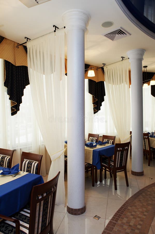 Restaurant with columns stock photo. Image of cafe, bright - 3746080