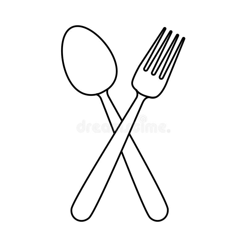 Crossed Utensils Stock Illustrations – 225 Crossed Utensils Stock ...