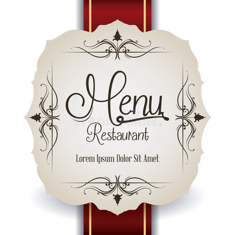 Restaurant digital design. stock vector. Illustration of products ...