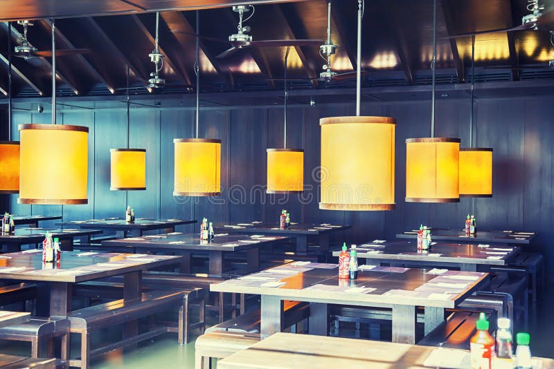 Restaurant in Eastern Style Stock Image - Image of furniture ...