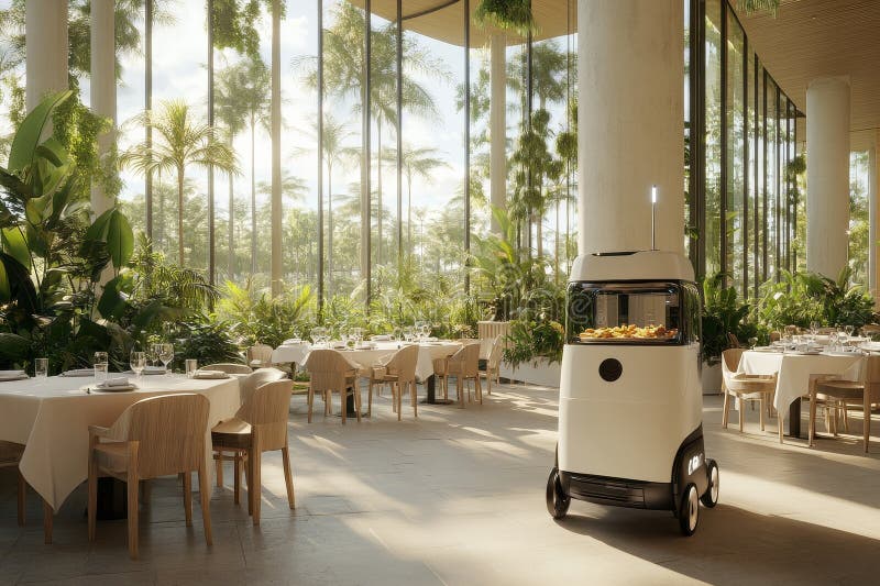 A Restaurant Employs an Autonomous Waiter Robot that Integrates Stock ...