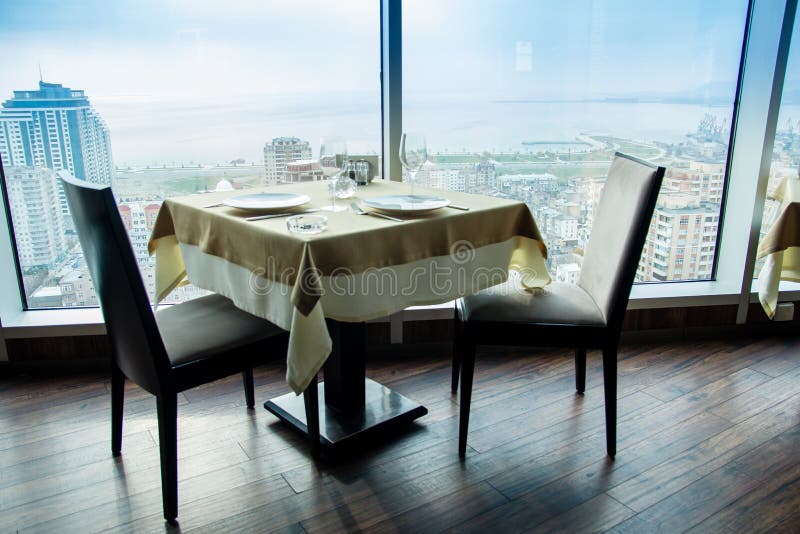 Empty Table In Skyscraper Picture. Image: 82992388