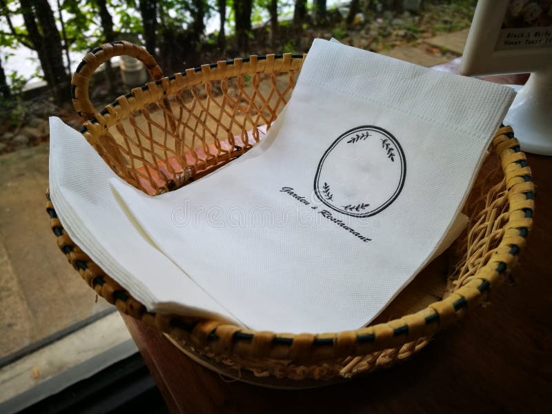 Restaurant Equipment -tissue Paper Stock Photo - Image of tissue, food ...