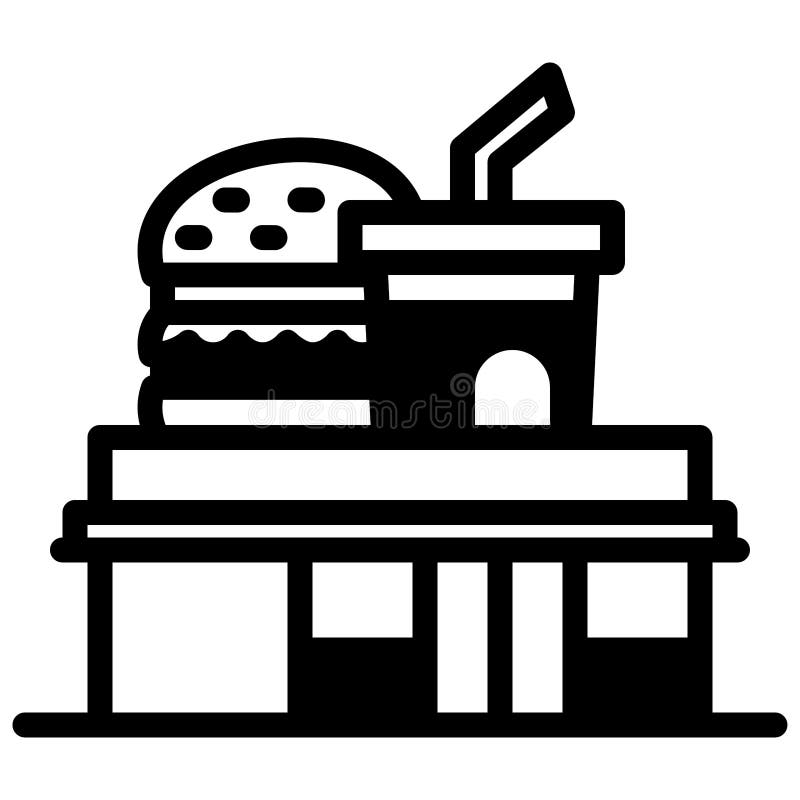 Restaurant stock vector. Illustration of urban, industrial - 268792837