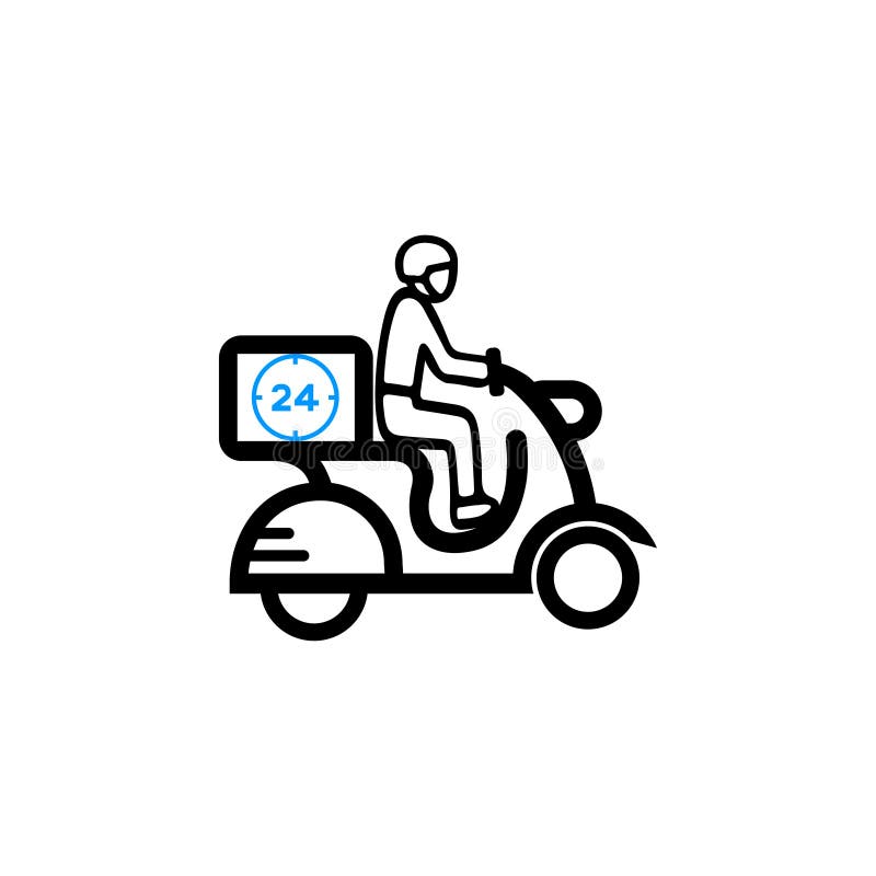 Restaurant Food Delivery Icon Stock Vector - Illustration of express ...