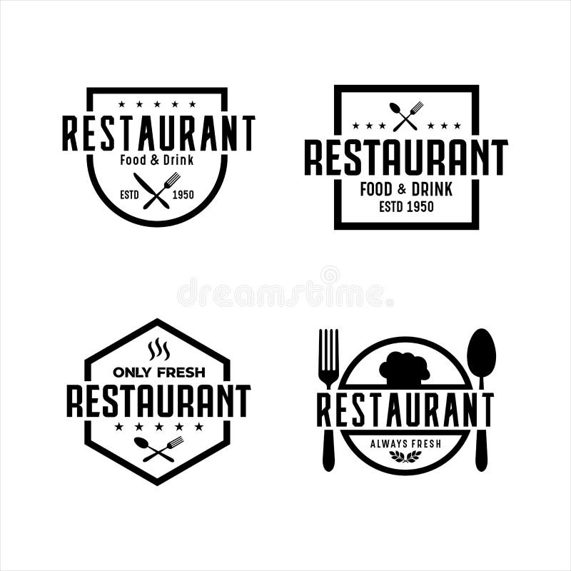 Drink Eat Logos Stock Illustrations – 569 Drink Eat Logos Stock ...