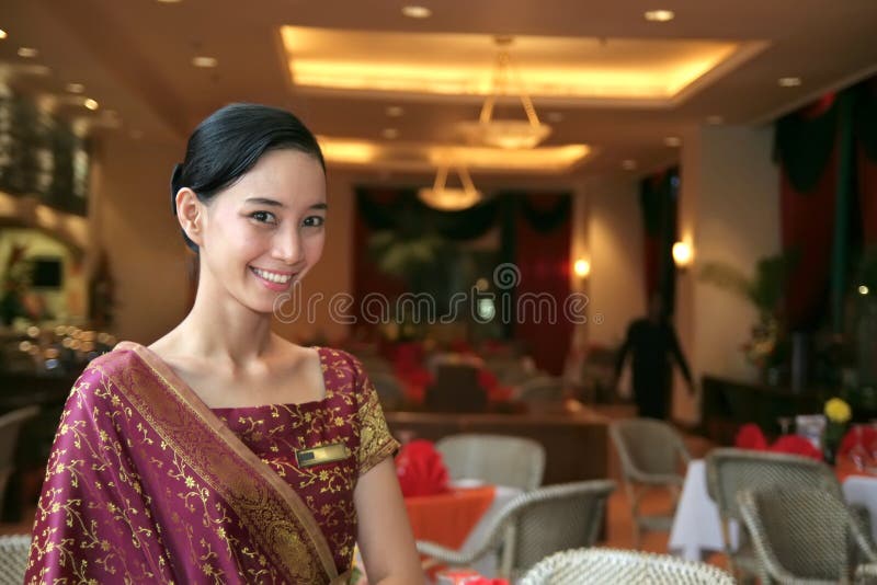 Restaurant Greeter or Staff Stock Image - Image of cafe, employee: 4935203