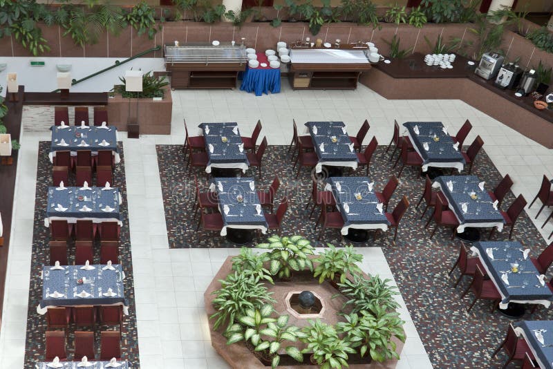 Restaurant Hall in the Hotel Stock Photo - Image of catering, buffet ...