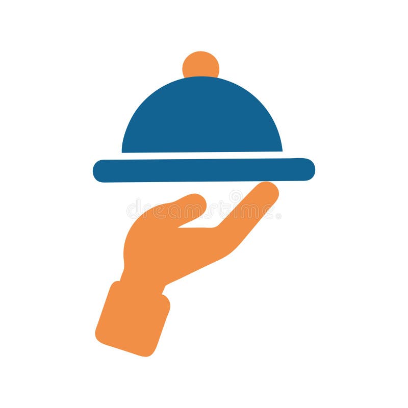 Restaurant Hand Serving Cloche Stock Vector - Illustration of serving ...