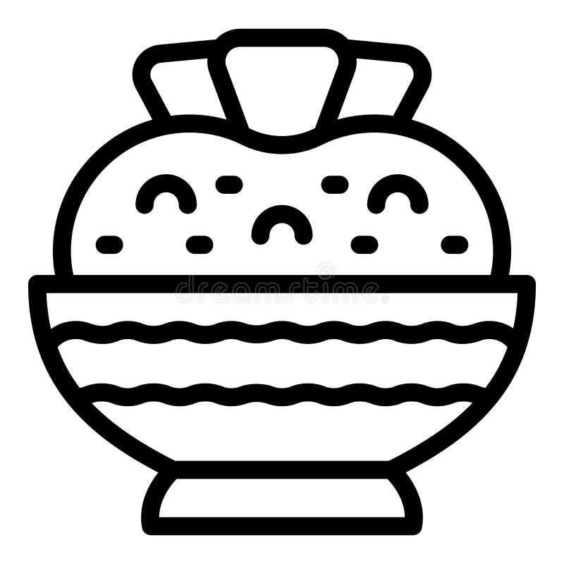 Restaurant Hummus Icon Outline Vector. Tahini Day Stock Vector ...