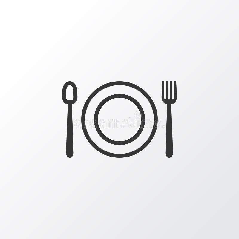 Restaurant Icon Symbol. Premium Quality Isolated Eating Element in ...