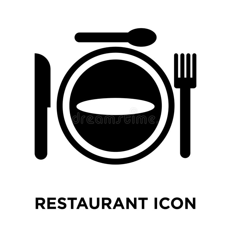 Restaurant Icon Vector Isolated on White Background, Restaurant Sign ...