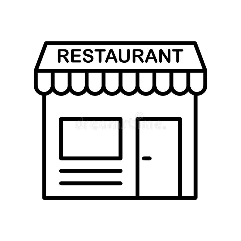 Restaurant Icon Vector Sign and Symbol Isolated on White Background ...