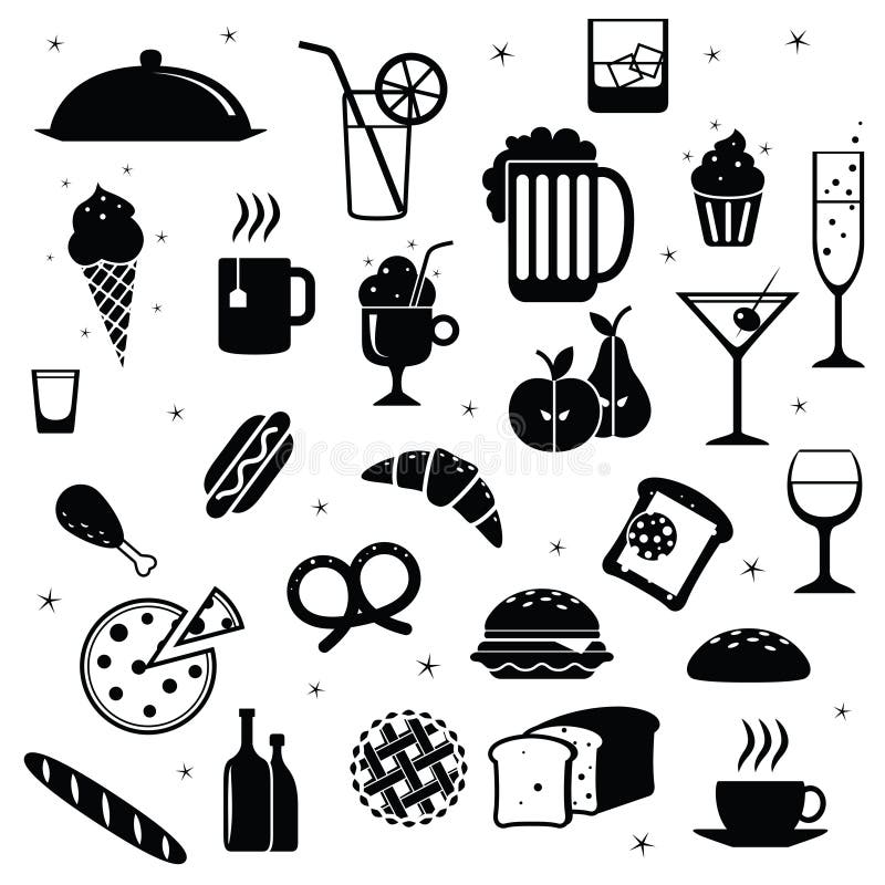 Standard Flat Isolated Restaurant Icons Stock Illustrations – 13 ...