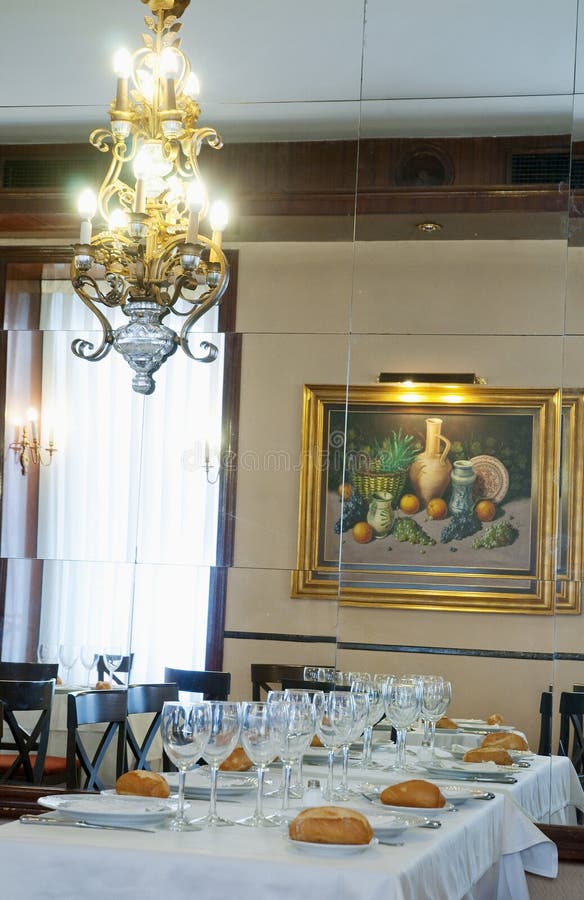 Restaurant, indoor view editorial stock image. Image of indoor - 357297409