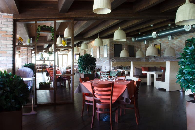 Restaurant Interior in HDRi Stock Image - Image of banquet, chair: 11537289