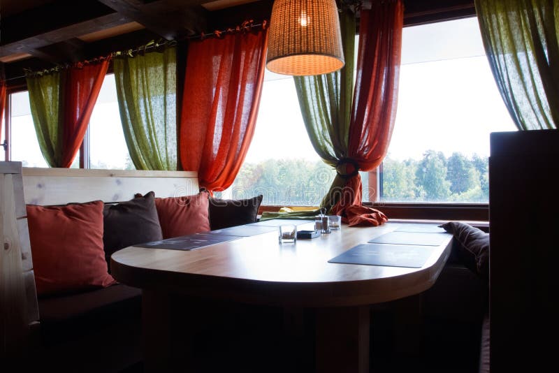 Restaurant Interior in HDRi Stock Image - Image of banquet, chair: 11537289