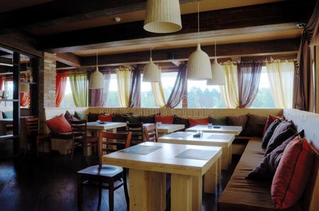 Restaurant Interior in HDRi Stock Image - Image of banquet, chair: 11537289