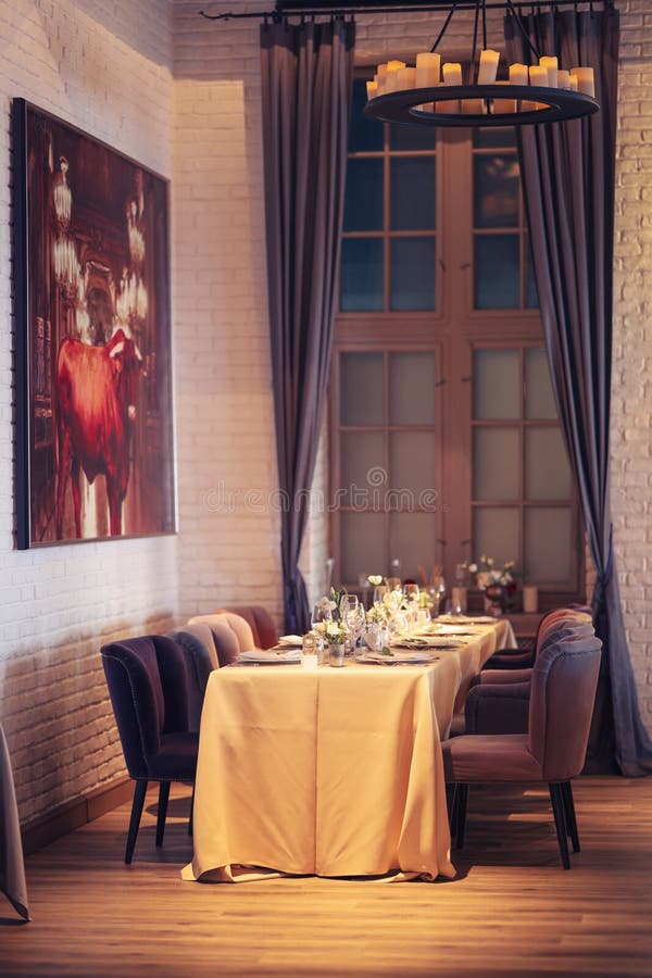 Restaurant interior mode stock photo. Image of mode - 232578050