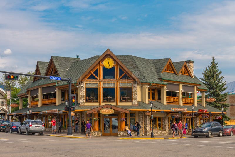 Retail Restaurant in Jasper National Park Editorial Stock Image - Image ...