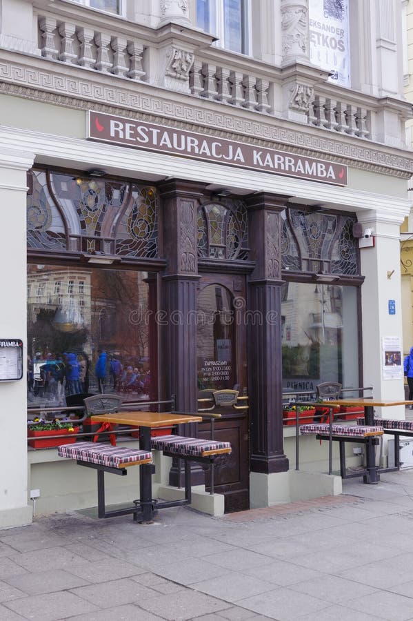 Restaurant Karramba editorial stock photo. Image of cityscape - 73417603