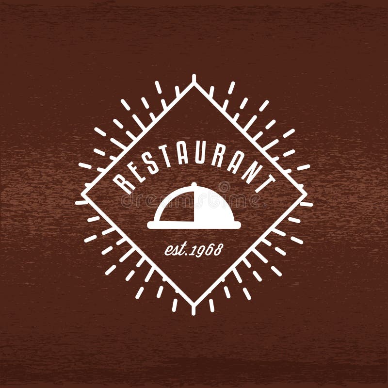 Restaurant Label. Vector Illustration Decorative Design Stock Vector ...