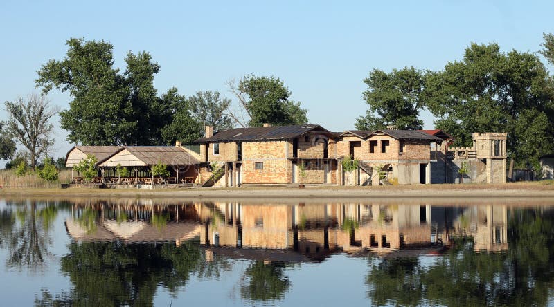 Restaurant by the lake stock photo. Image of hotel, culture - 54903398