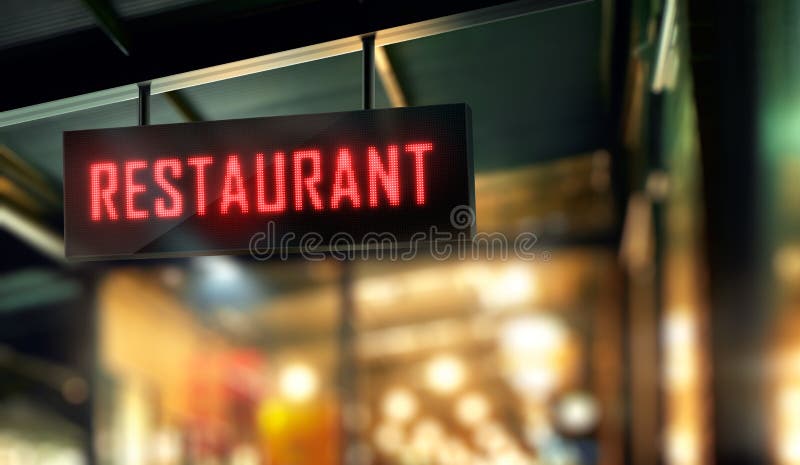 Restaurant Signage: Menu Boards and Blackboard Signs. AI Stock ...