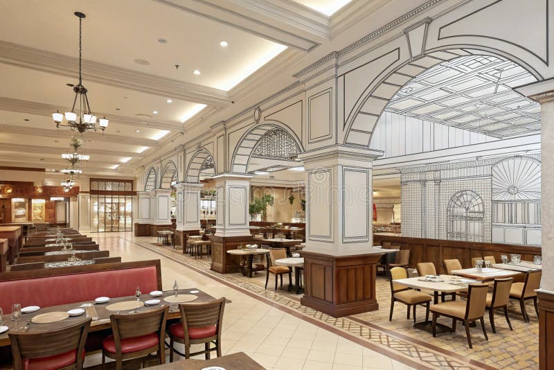 Restaurant Line Drawing Stock Illustrations – 82,376 Restaurant Line ...