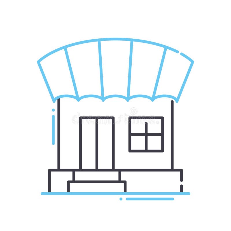 Restaurant Line Icon, Outline Symbol, Vector Illustration, Concept Sign ...