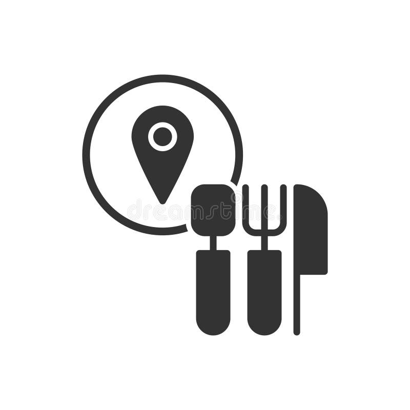 Restaurant Location Icon Address Stock Illustrations – 444 Restaurant ...