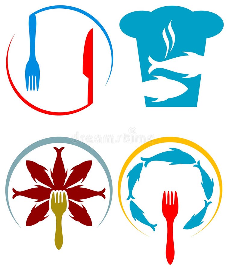 Restaurant Logo Images Concept Stock Illustration - Illustration of ...