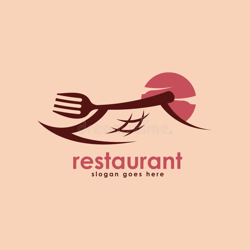 Restaurant Logo Design Concept Vector Stock Vector - Illustration of ...