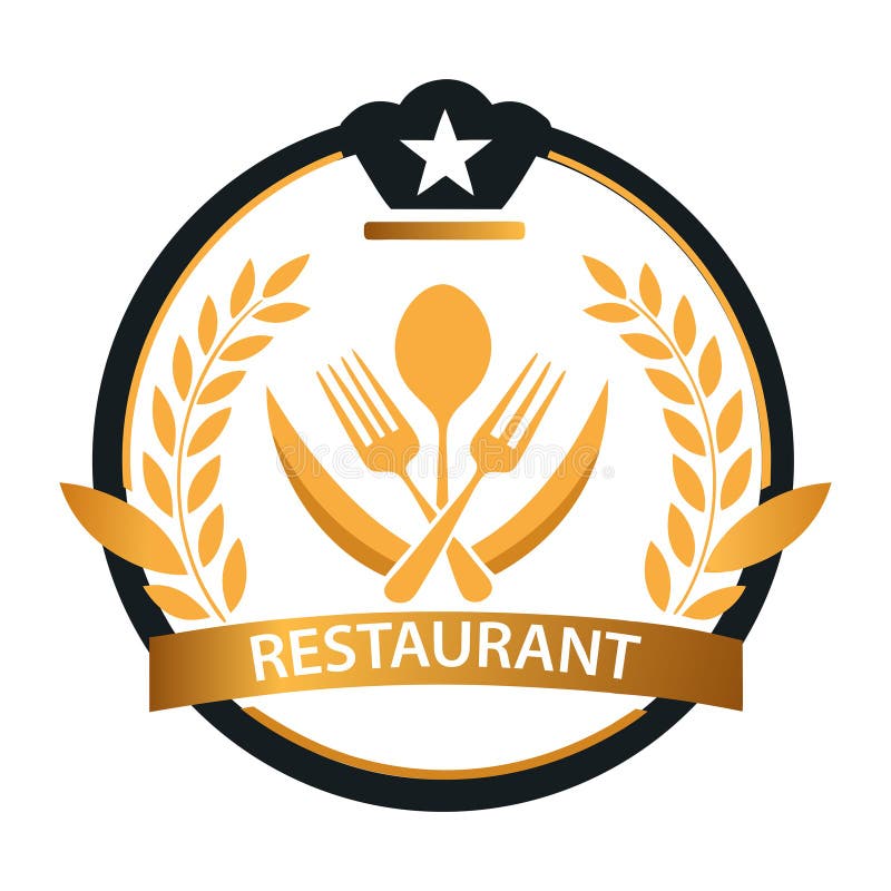 Restaurant logo design stock vector. Illustration of cartoon - 331009672