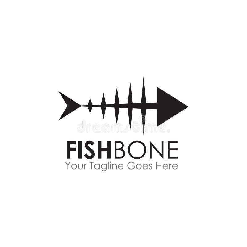 Restaurant Logo Design with Using Fish Bone Graphic Icon Template Stock ...