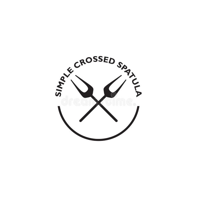 Restaurant Logo Design with Using Spatula Icon Stock Vector ...