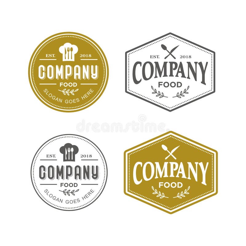 Restaurant Logo Vector , Food Academy Logo Stock Illustration ...