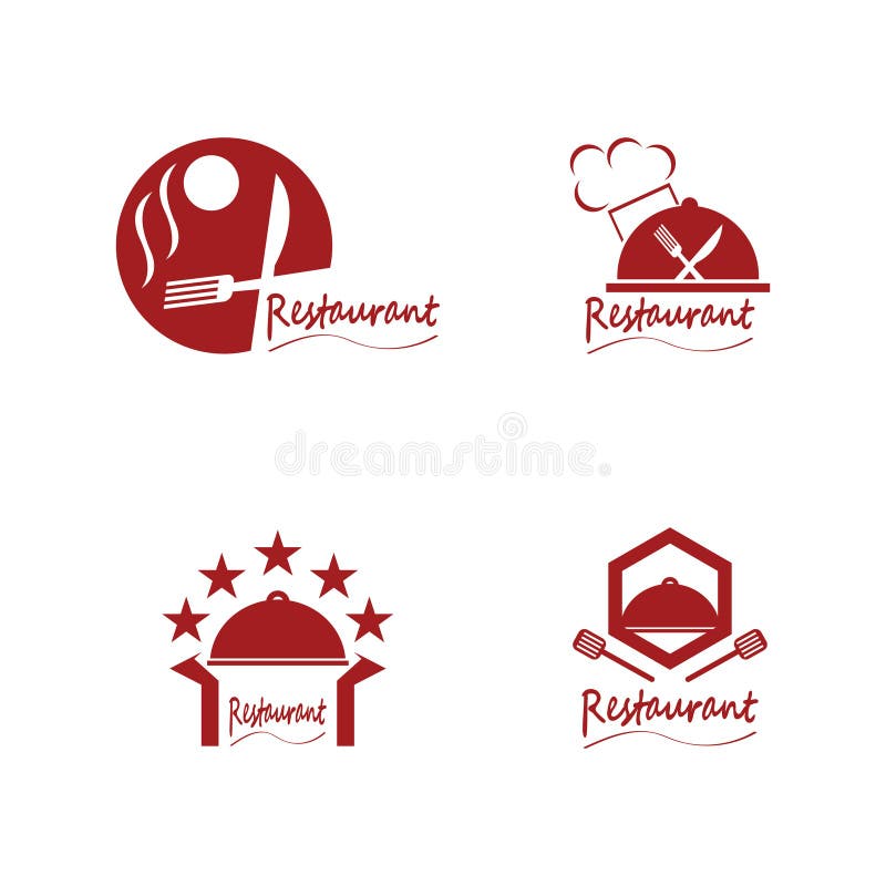 Restaurant Logo Vector Template Illustration Stock Illustration ...