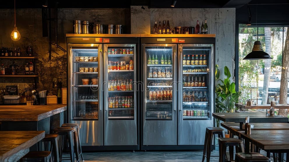 A Restaurant with a Lot of Food and Drinks Stock Photo - Image of ...