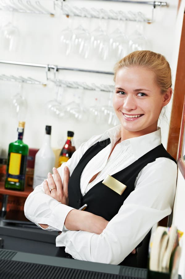Restaurant Manager Woman at Work Stock Image - Image of professional ...