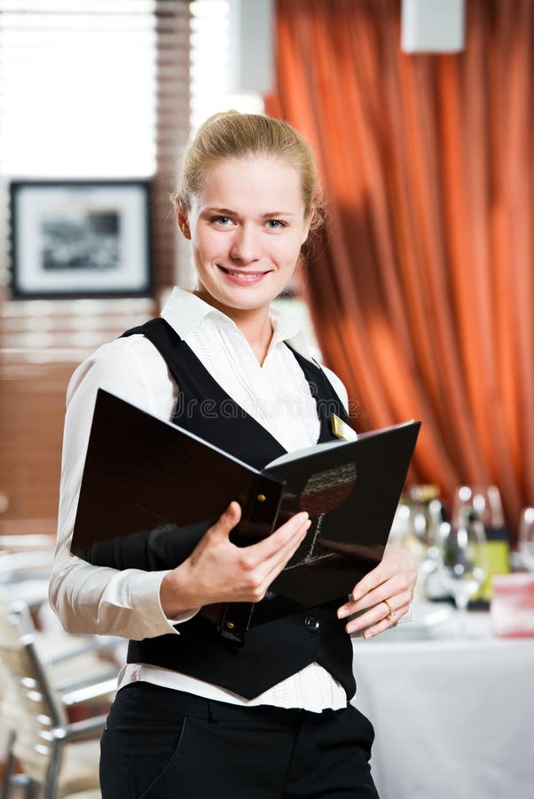 Restaurant Manager Woman at Work Stock Photo - Image of female, adult ...