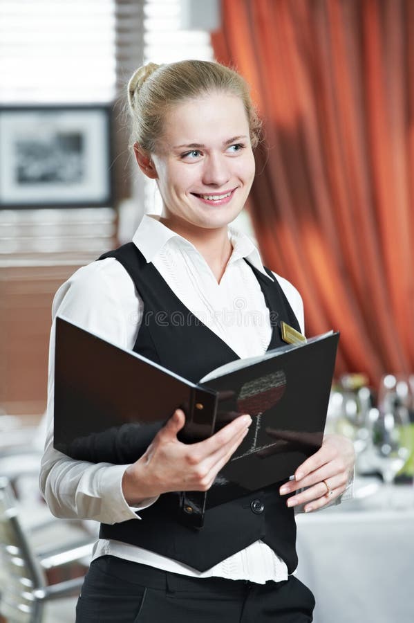 Restaurant Manager Woman at Work Stock Image - Image of professional ...