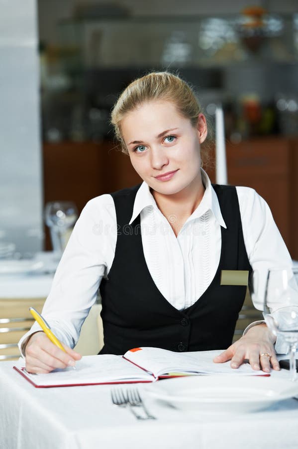 Restaurant Manager Woman At Work Stock Images - Image: 19120394