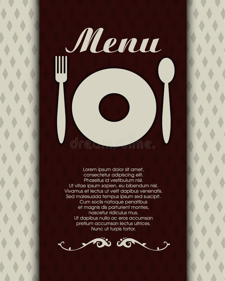 Modern Restaurant Menu Design Template Layout Stock Vector ...