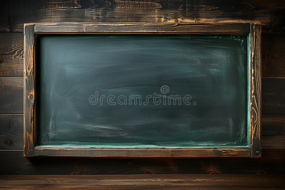 Restaurant Menu Backdrop Green Chalkboard with Wooden Frame, Copyspace ...